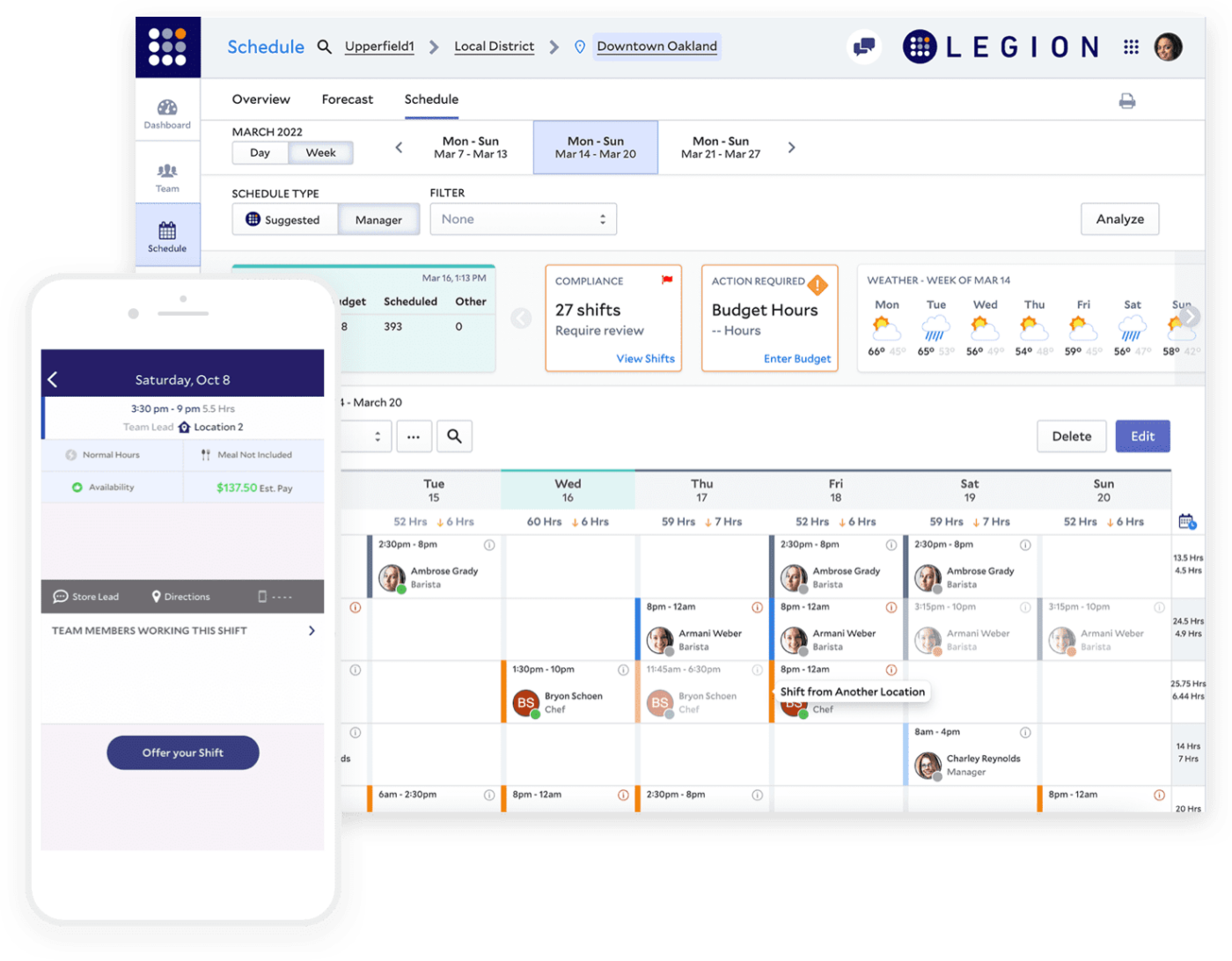 Automated Scheduling Software | Legion WFM - Powered By AI