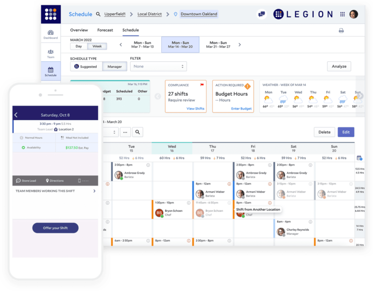 Automated Scheduling Software | Legion WFM - Powered By AI