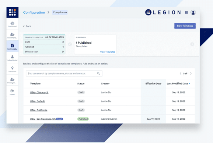 Legion Retail Workforce Management