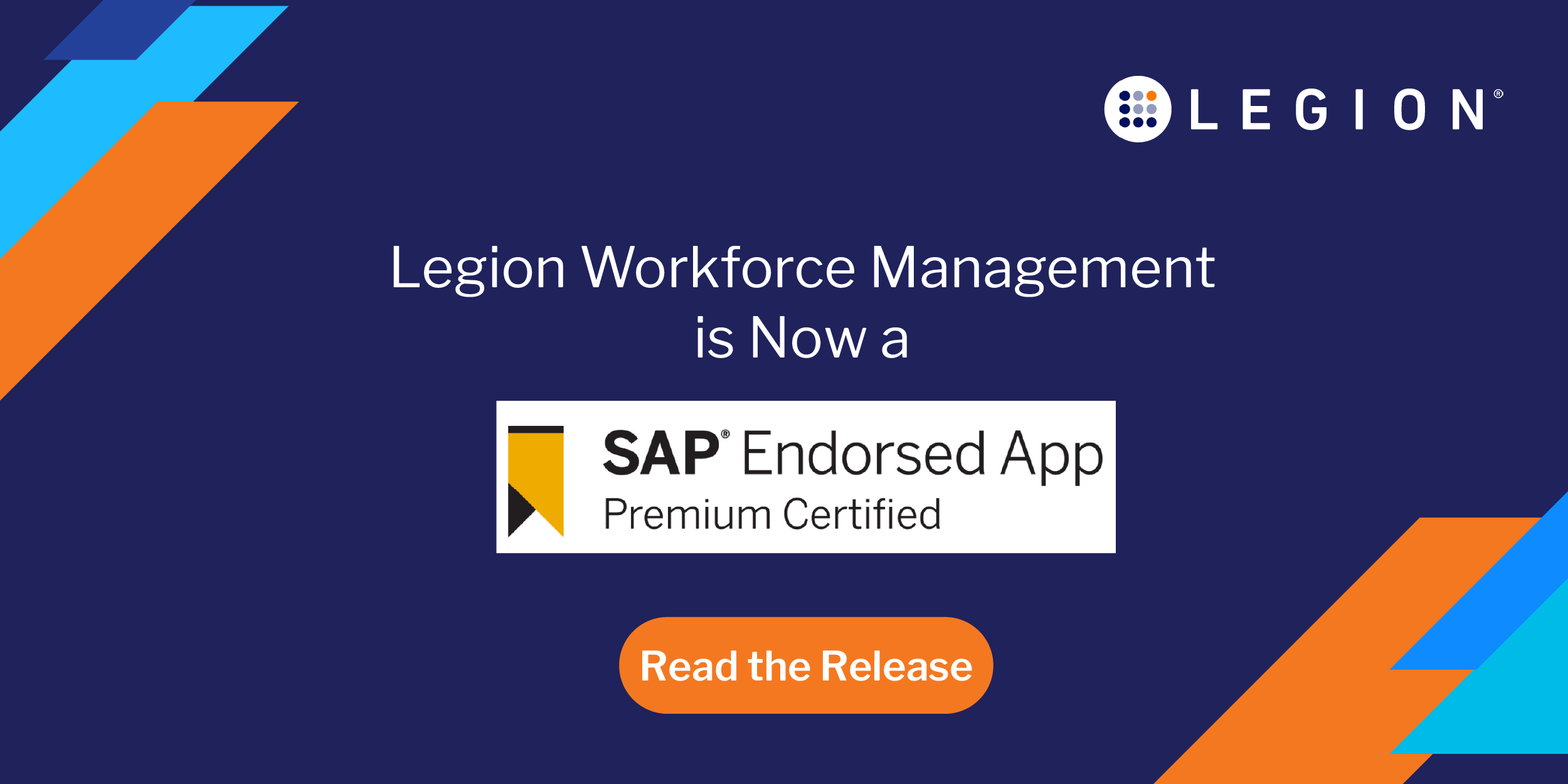 Legion WFM Now an SAP Endorsed App Available on SAP Store | Legion PR