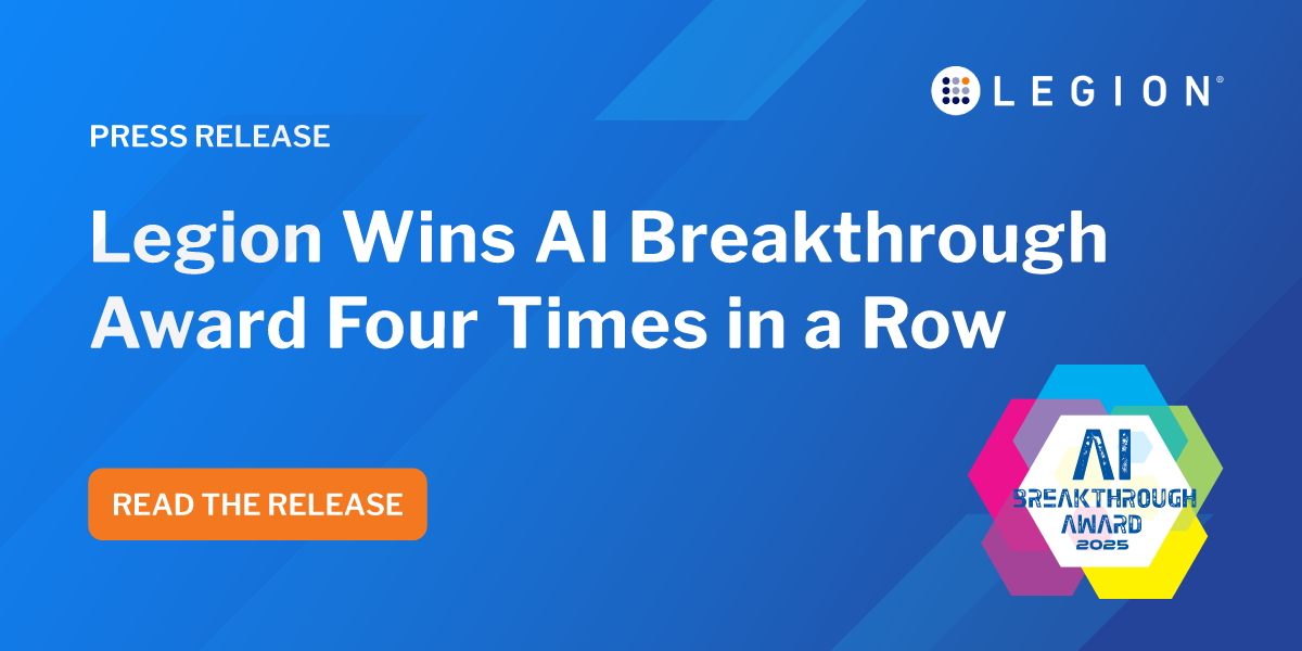 Legion Wins 2025 AI-Based Workforce Management Award